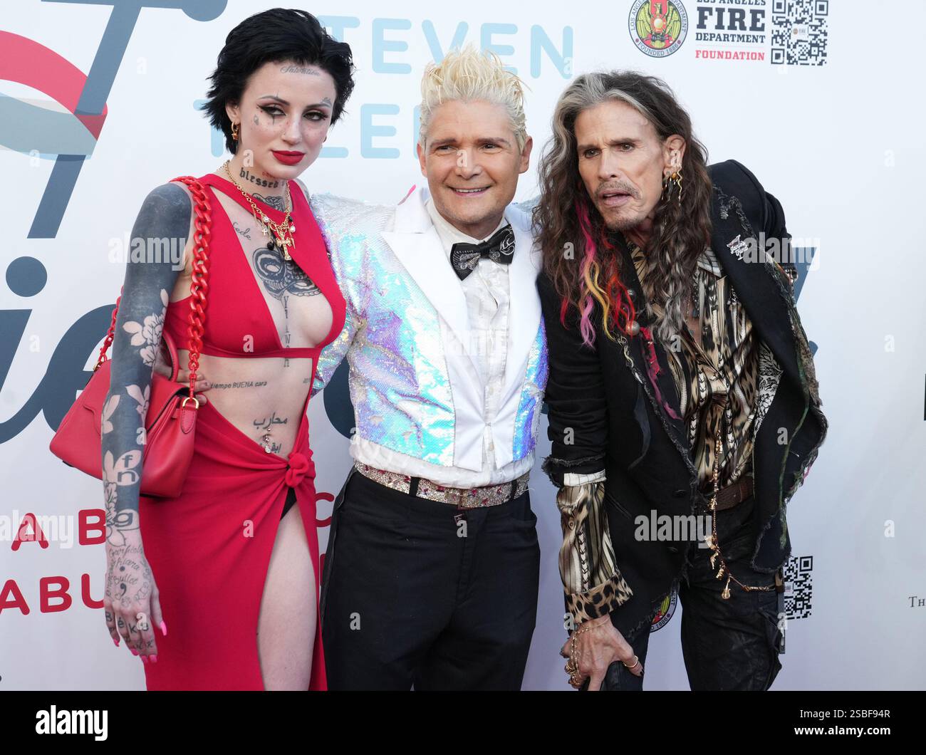 Los Angeles, USA. 02nd Feb, 2025. (L-R) Adrien Skye, Corey Feldman and ...