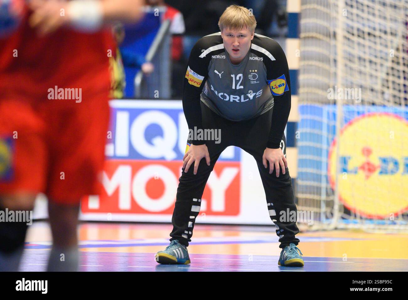 Oslo, Norway. 02nd Feb, 2025. Eml Nielsen (12) of Denmark seen during ...