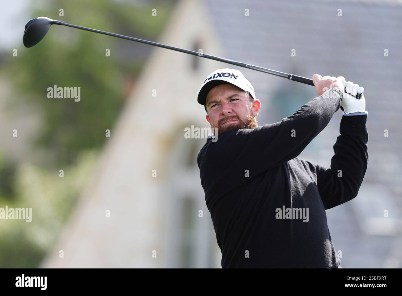 PEBBLE BEACH, CA - FEBRUARY 02: PGA golfer Shane Lowry plays his tee ...