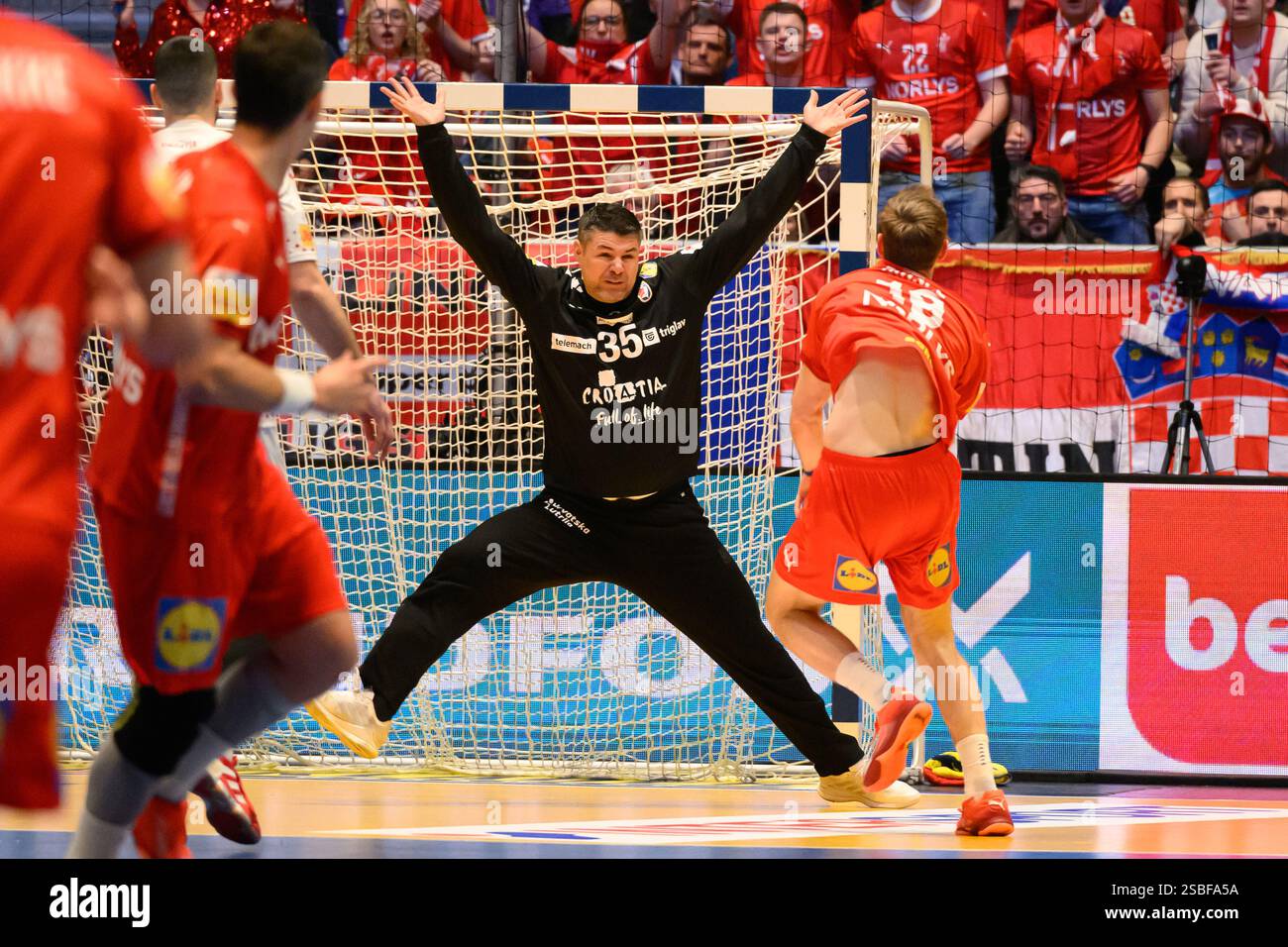 Oslo, Norway. 02nd Feb, 2025. Ivan Pesic (35) of Croatia seen during ...
