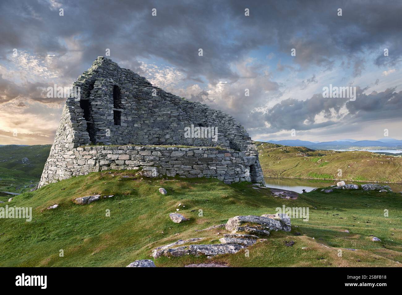 Photo of Dun Carloway Broch on the Isle of Lewis in the Outer Hebrides ...