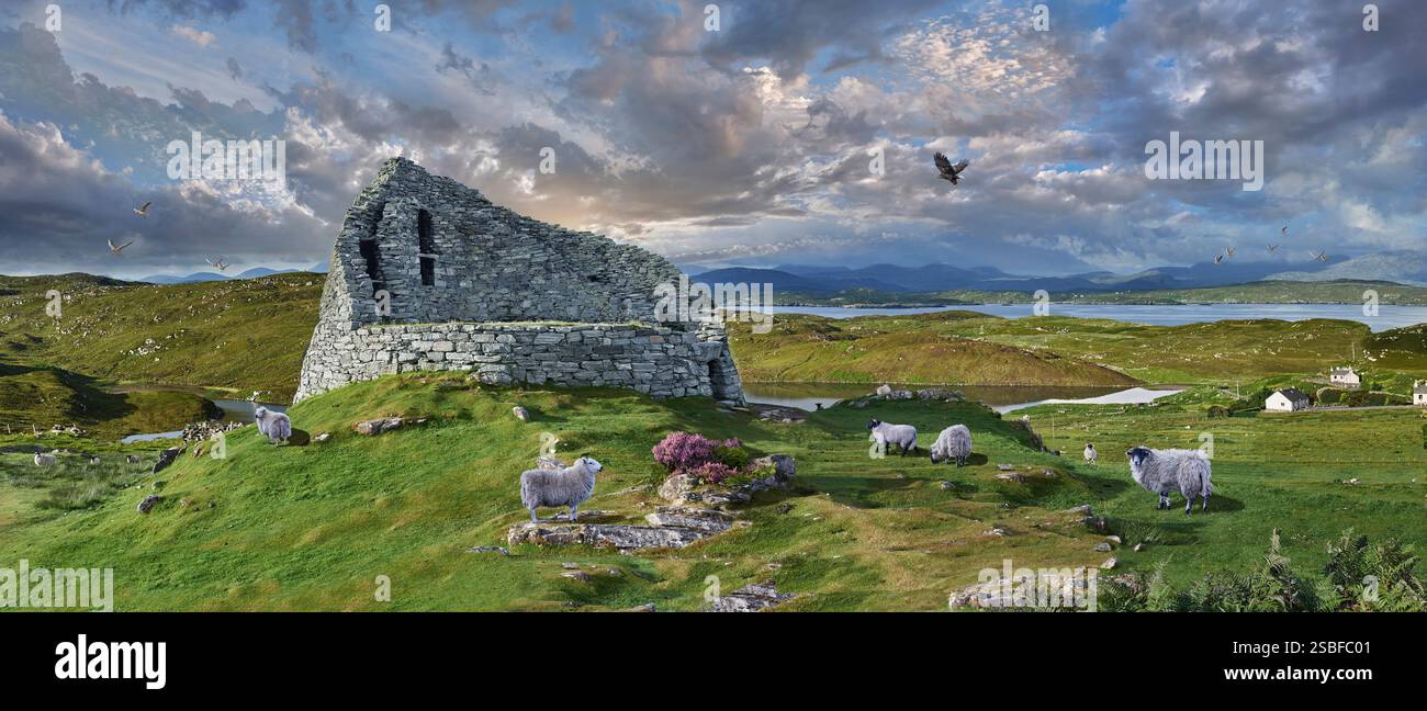 Photo of Dun Carloway Broch on the Isle of Lewis in the Outer Hebrides ...