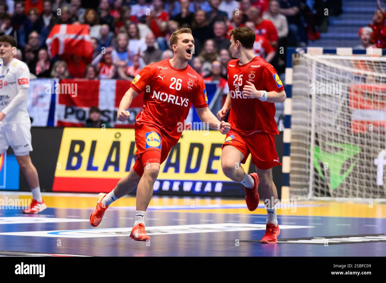 Oslo, Norway. 02nd Feb, 2025. Johan Hansen (26) of Denmark seen during ...