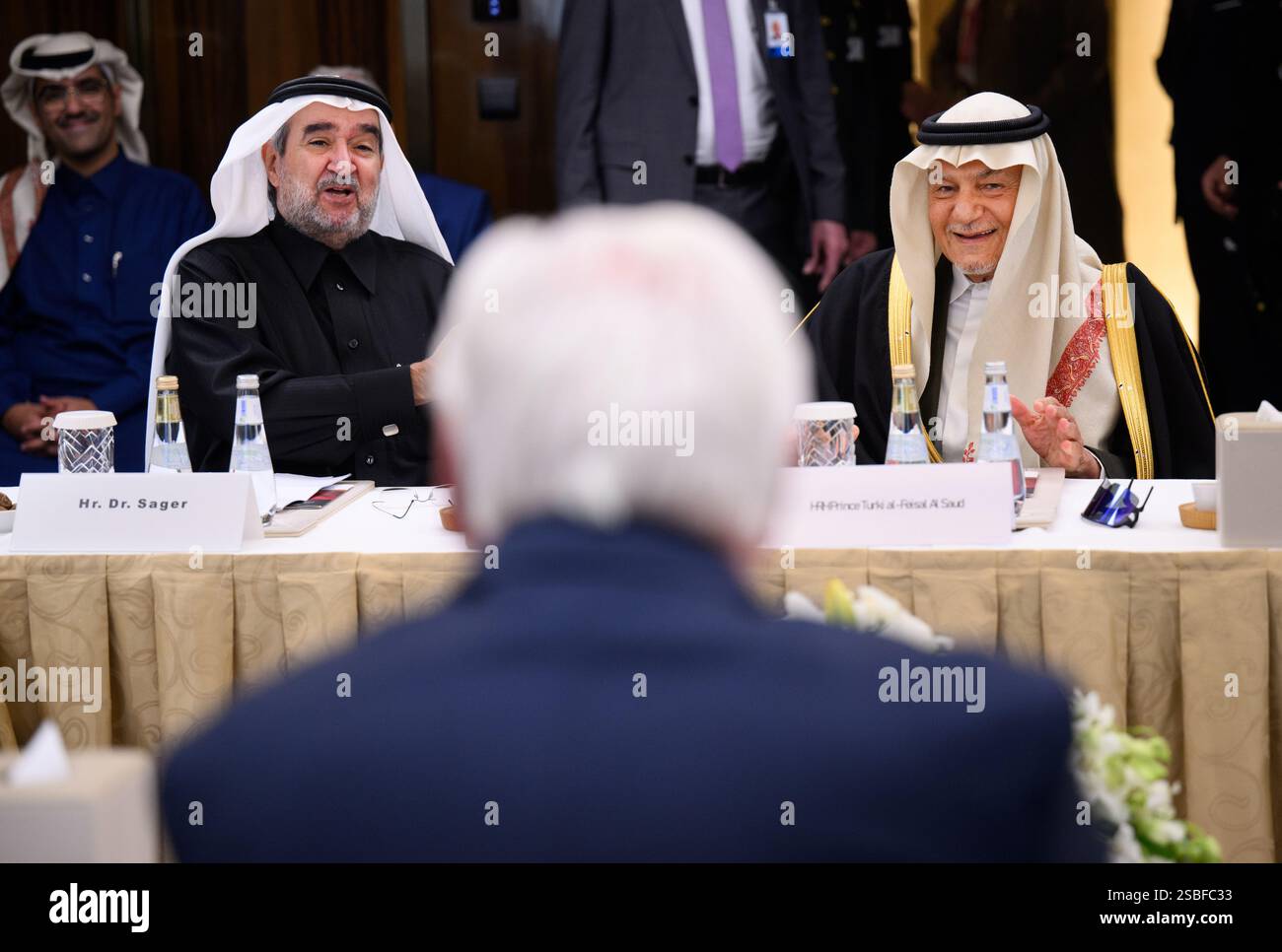 Riad, Saudi Arabia. 03rd Feb, 2025. Abdulazis O. Sager (l-r), Chairman ...