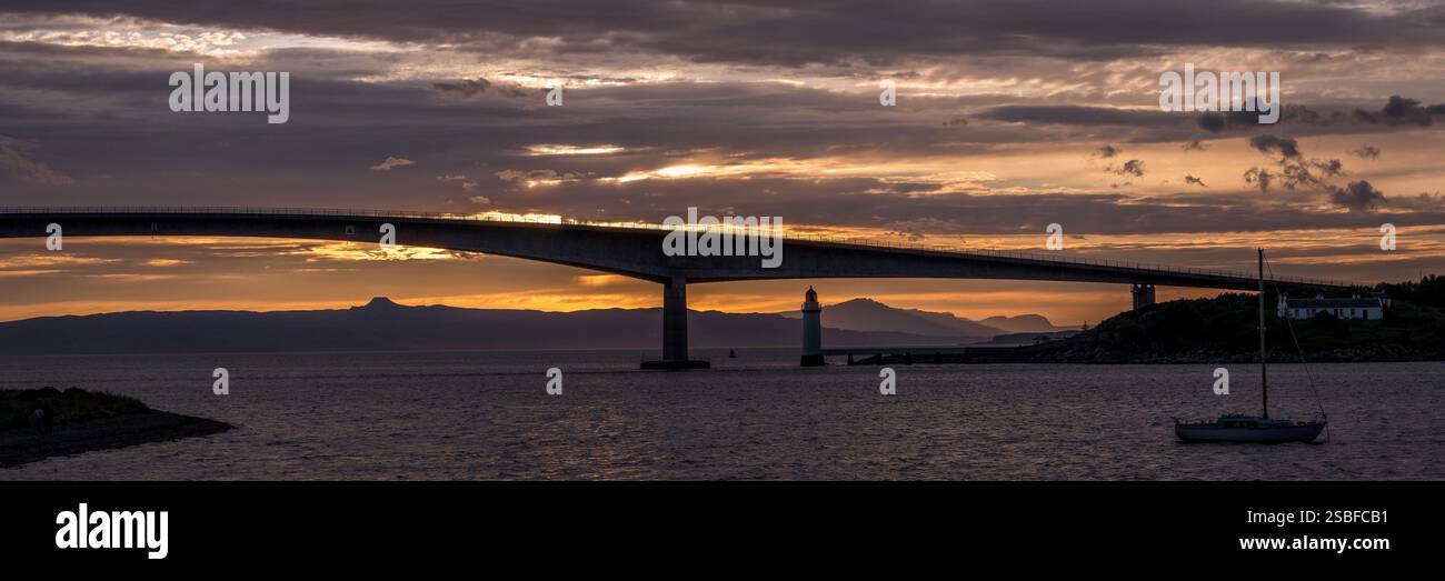 Sunset at Skye Bridge, Isle of Skye, Scotland Stock Photo - Alamy