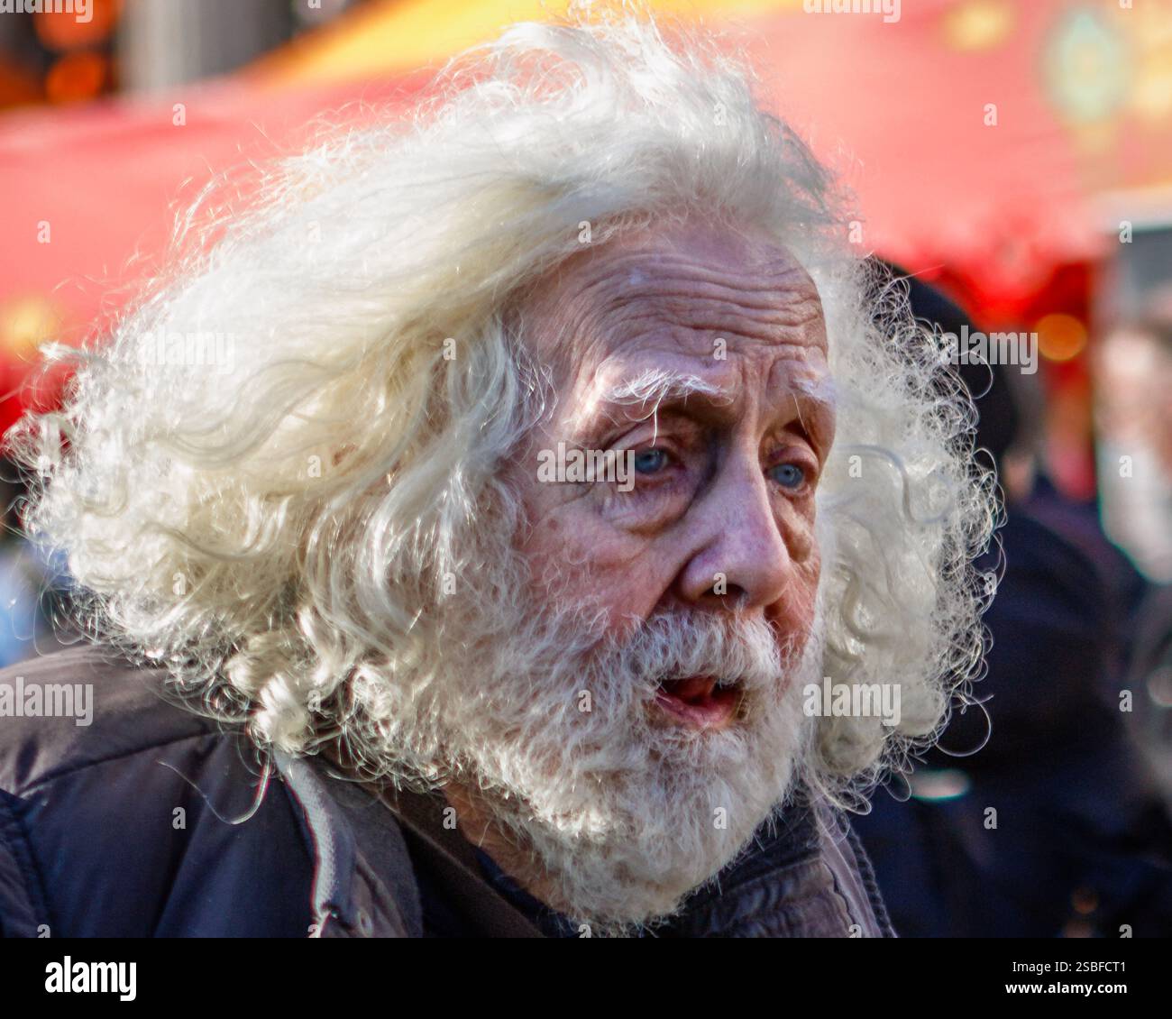 Contemplative elderly male hi-res stock photography and images - Alamy
