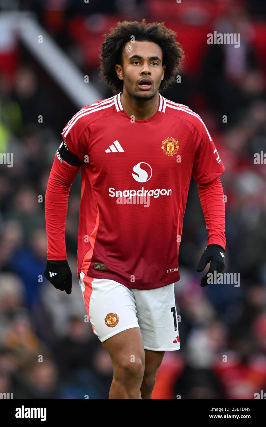 Manchester United forward Joshua Zirkzee (11) during the Manchester ...