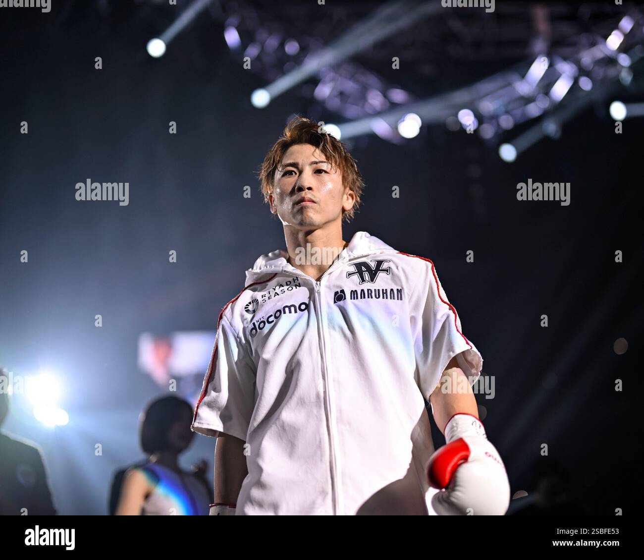 Champion Naoya Inoue of Japan before the world super-bantamweight title ...