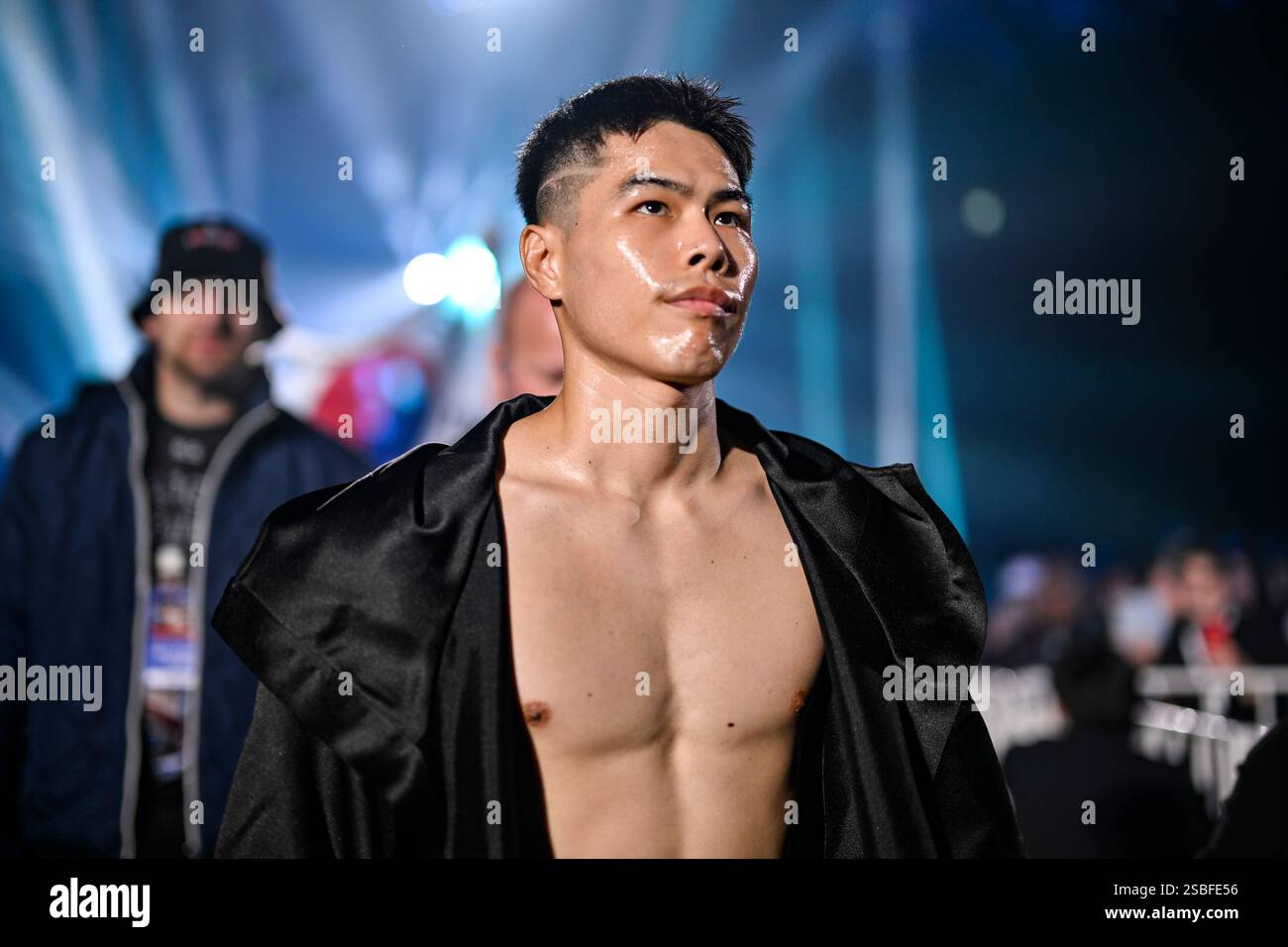 Challenger Kim Ye-joon of South Korea before the world super ...