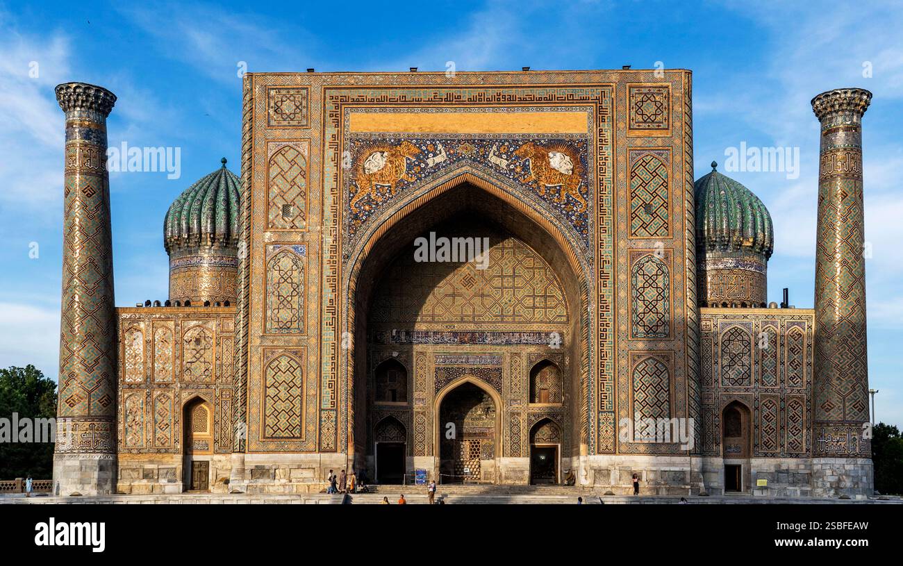 A stunning view of the Registan Square in Samarkand, Uzbekistan ...