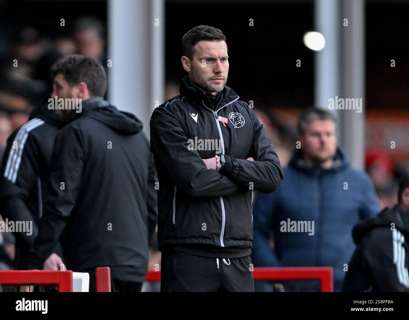 Walsall manager Mat Sadler during the Sky Bet League Two match at the ...