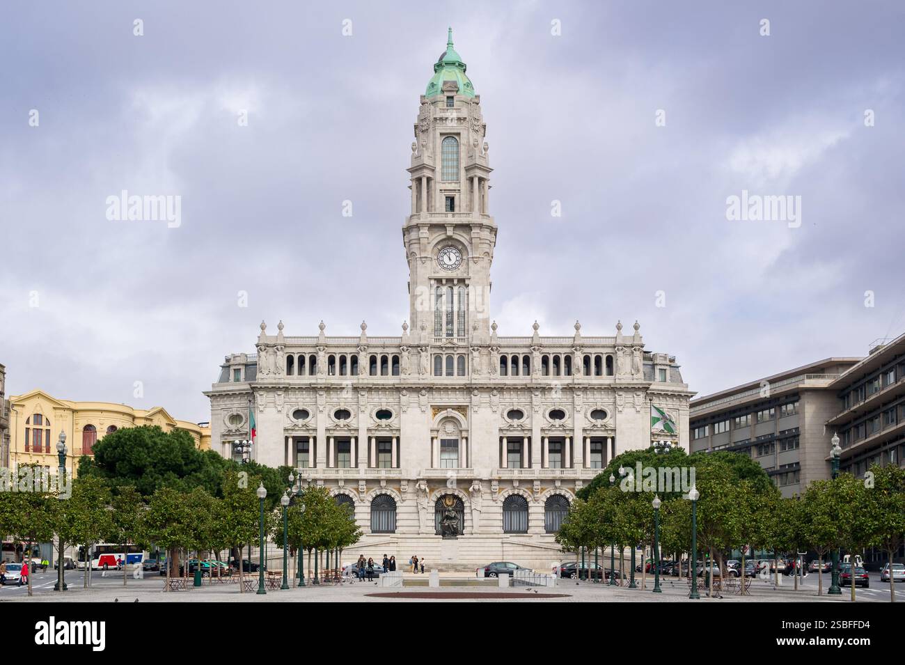 Porto City Hall and Municipal Square in Portugal Stock Photo - Alamy