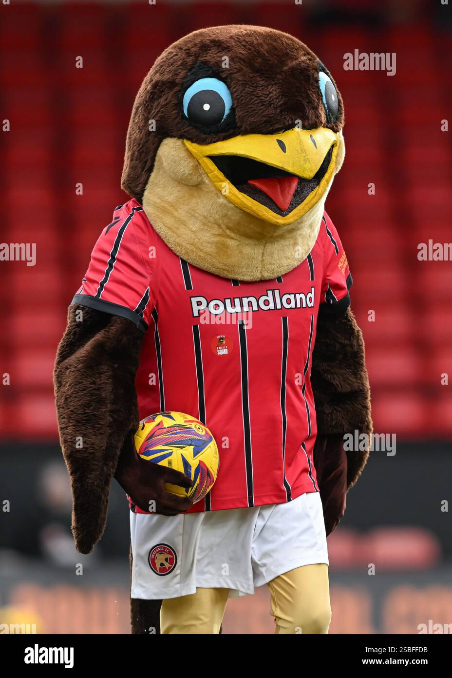 Walsall's mascot Swifty ahead of the Sky Bet League Two match at the ...