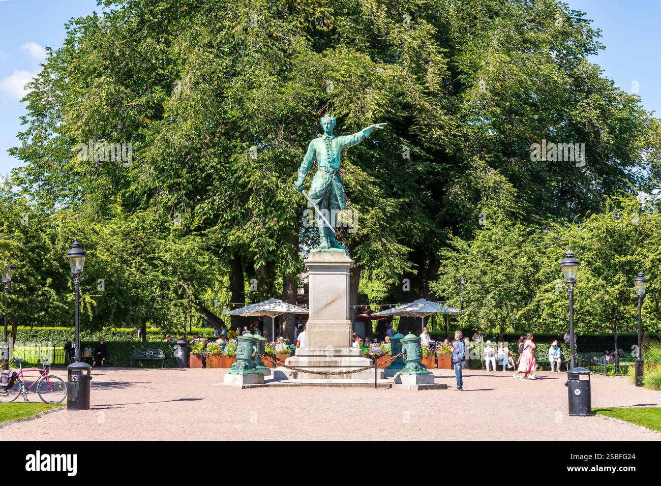 Statue of Charles XII, King of Sweden, erected in 1868 in the eponymous ...