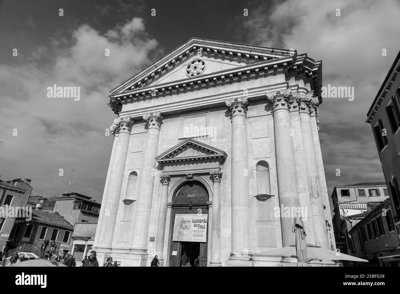 Venice, Italy - April 3, 2022: Campo San Barnaba is a square in the ...
