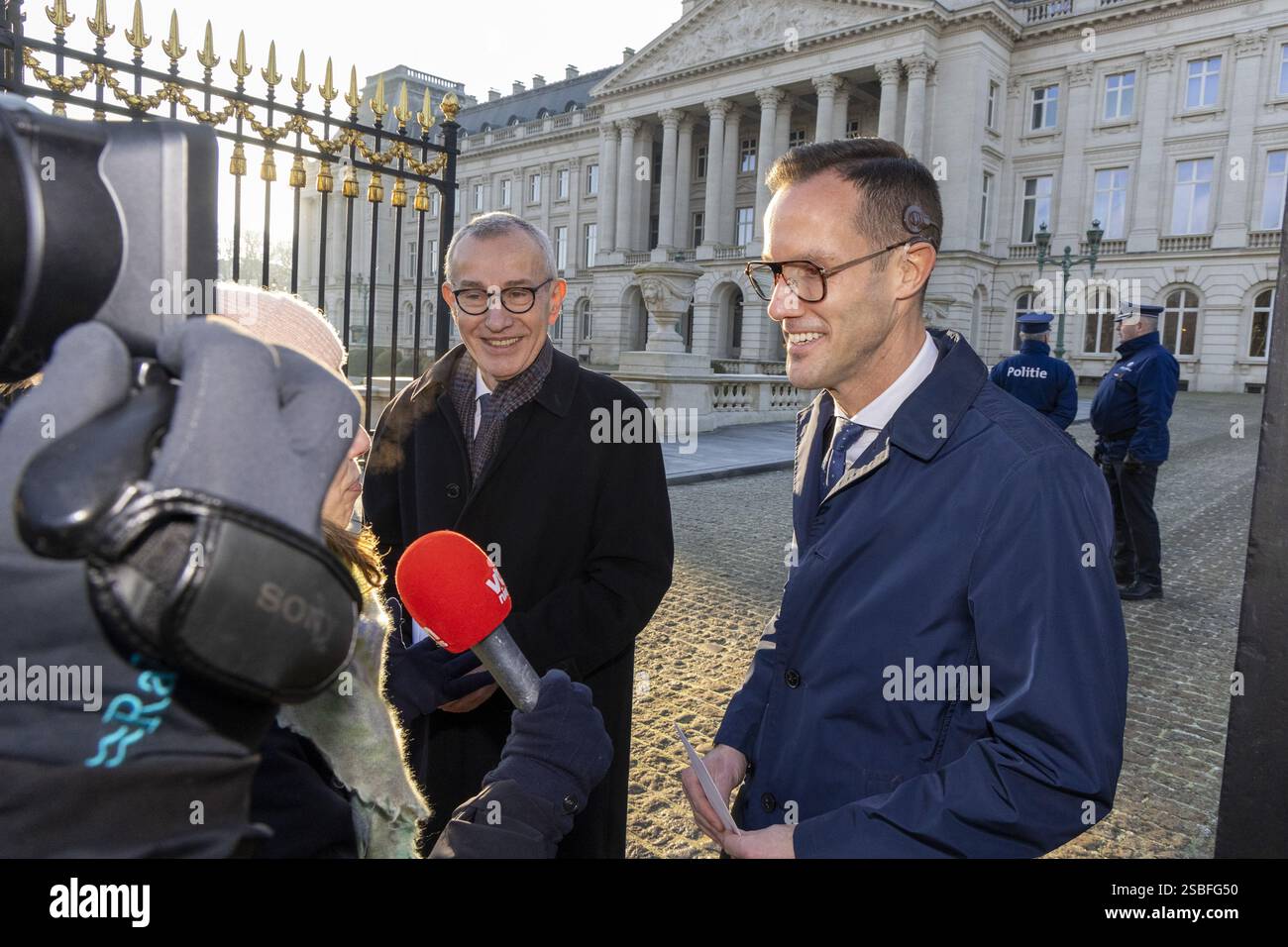 Brussels, Belgium. 03rd Feb, 2025. Vice-prime minister and minister and ...