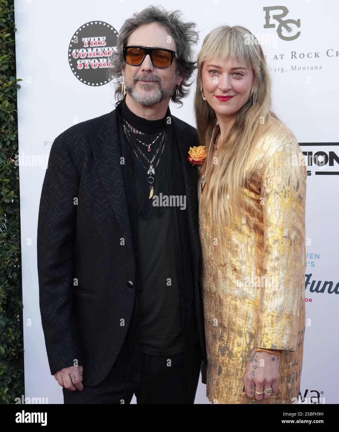 (L-R) Chris Robinson and Camille Johnson arrives at the 6th Annual Jam ...