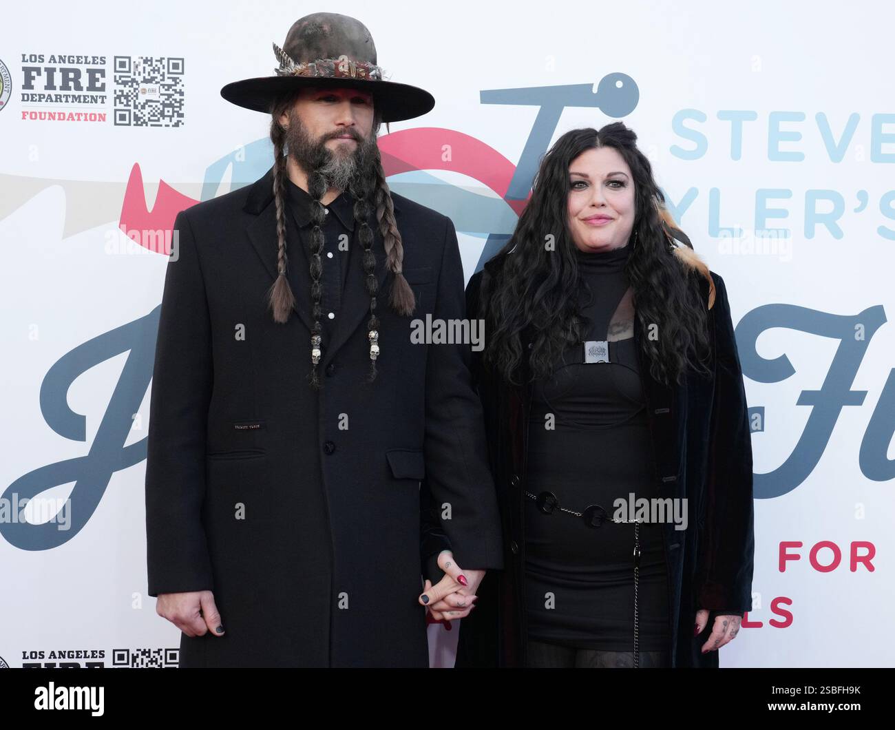 (L-R) Dewey Bragg and Mia Tyler arrives at the 6th Annual Jam for Janie ...