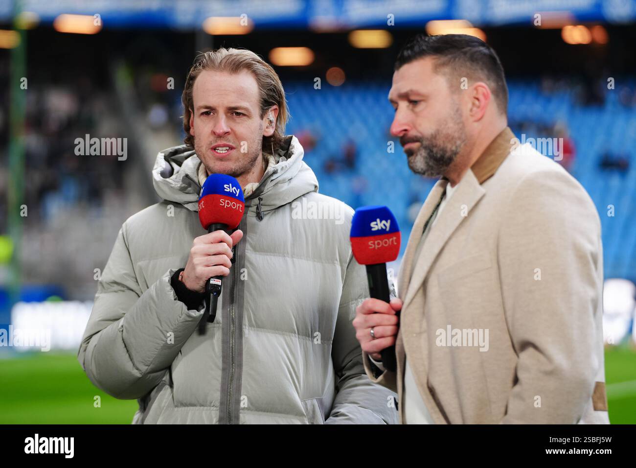 Sky-Moderator Yannick Erkenbrecher und Torsten Mattuschka GER ...