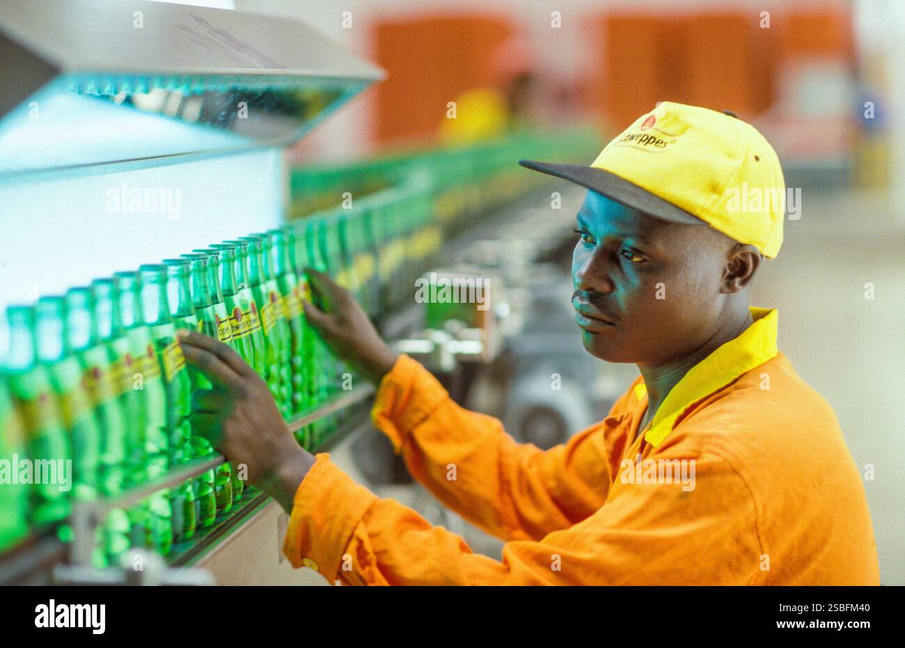Kenya, Nairobi, Schweppes produces soft drinks for the local market. At ...
