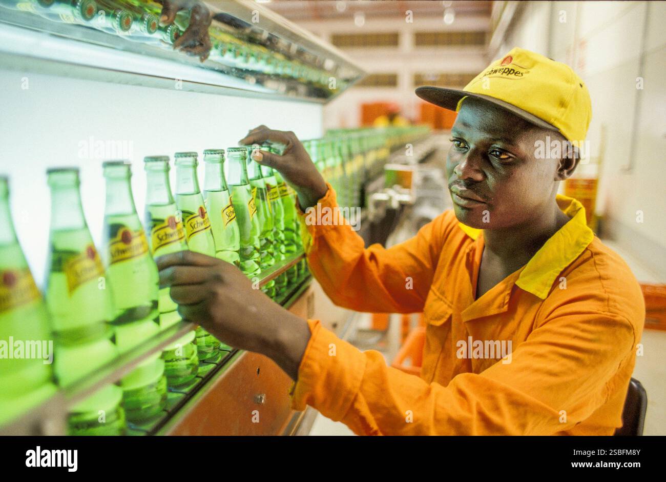 Kenya, Nairobi, Schweppes produces soft drinks for the local market. At ...