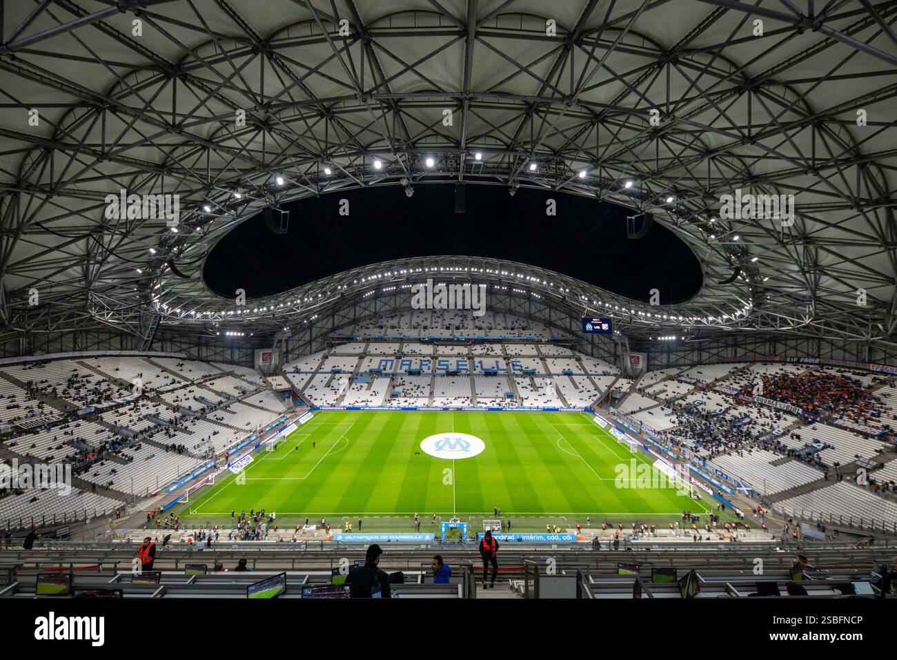 General view of Stade Velodrome before the French championship Ligue 1 ...