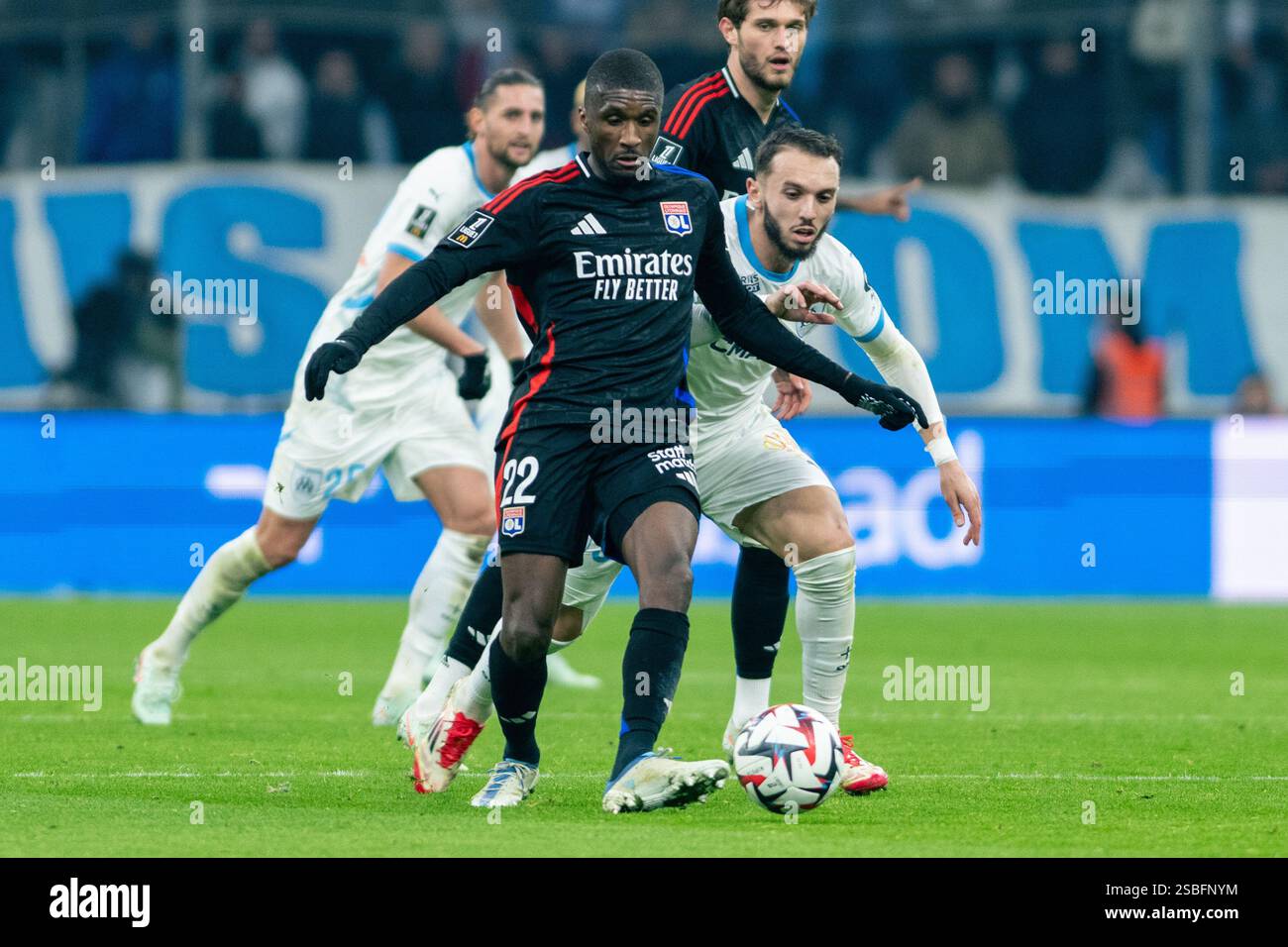 Clinton Mata of Lyon during the French championship Ligue 1 football ...