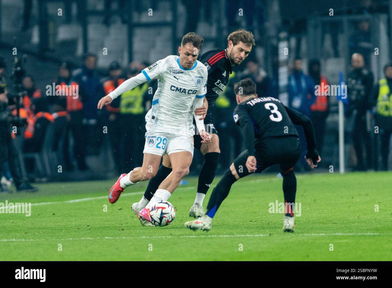 Pol Lirola of Marseille during the French championship Ligue 1 football ...