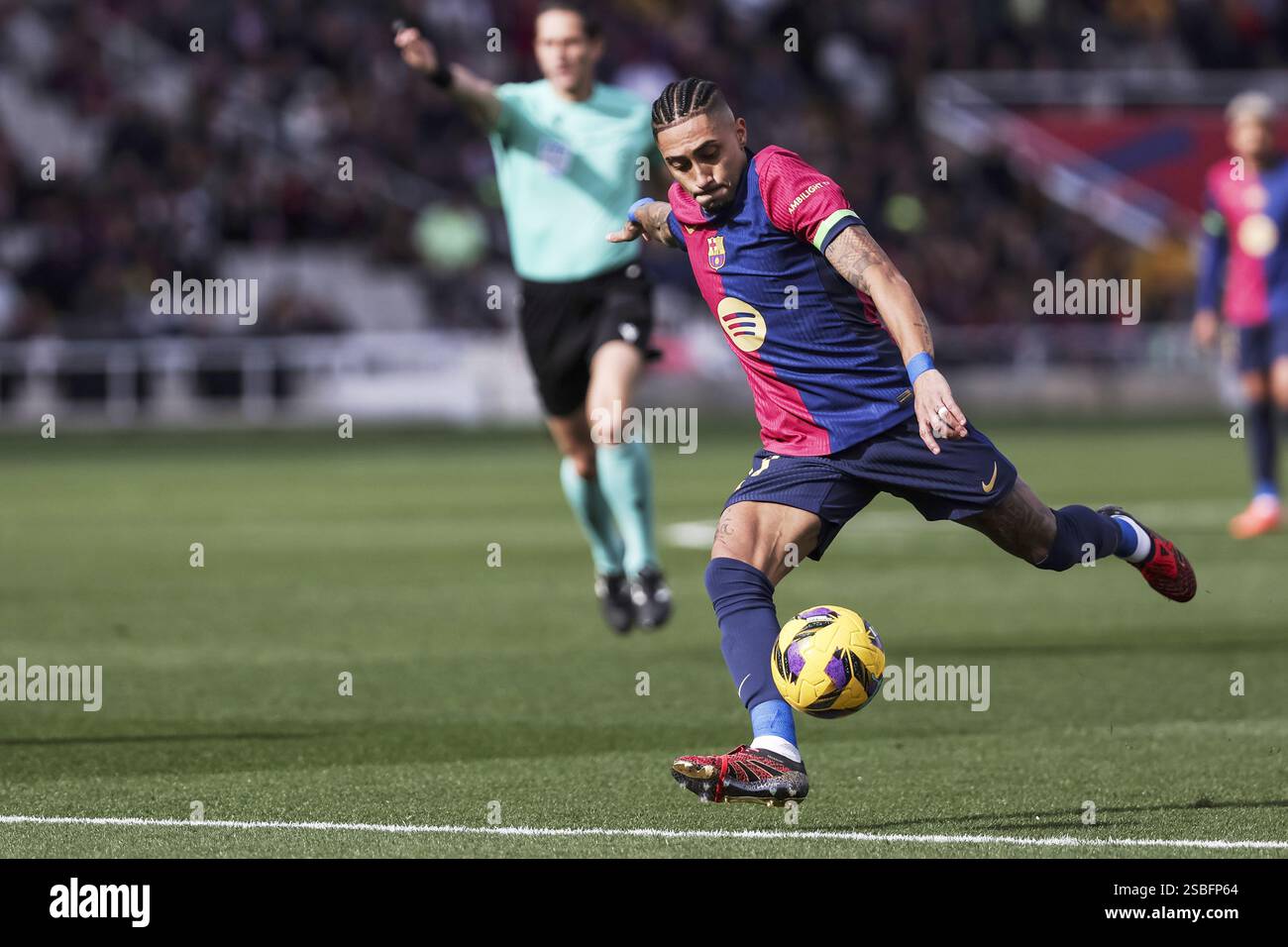 Raphinha Dias Belloli of FC Barcelona during the Spanish championship ...