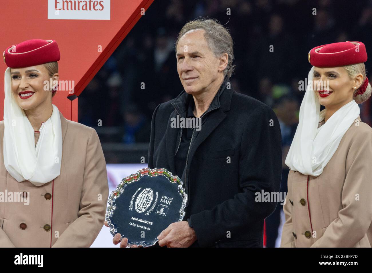 Milan, Italy. 02nd Feb, 2025. Franco Baresi ac milan during serie A ...