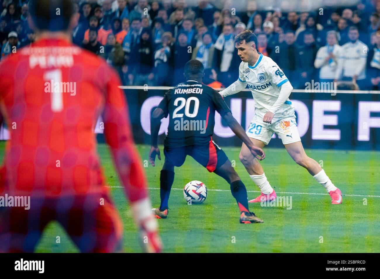 Pol Lirola of Marseille during the French championship Ligue 1 football ...