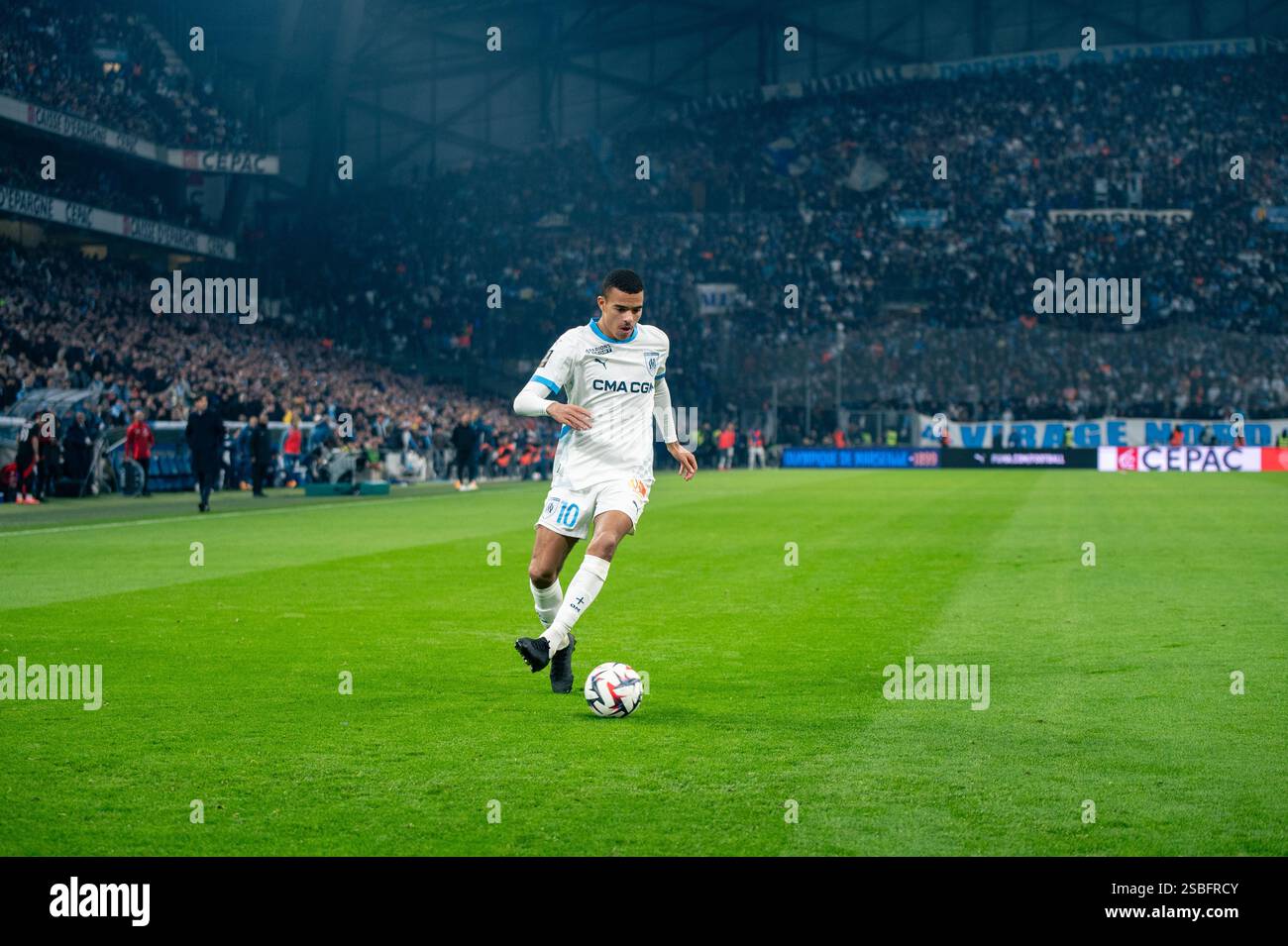 Mason Greenwood of Marseille during the French championship Ligue 1 ...