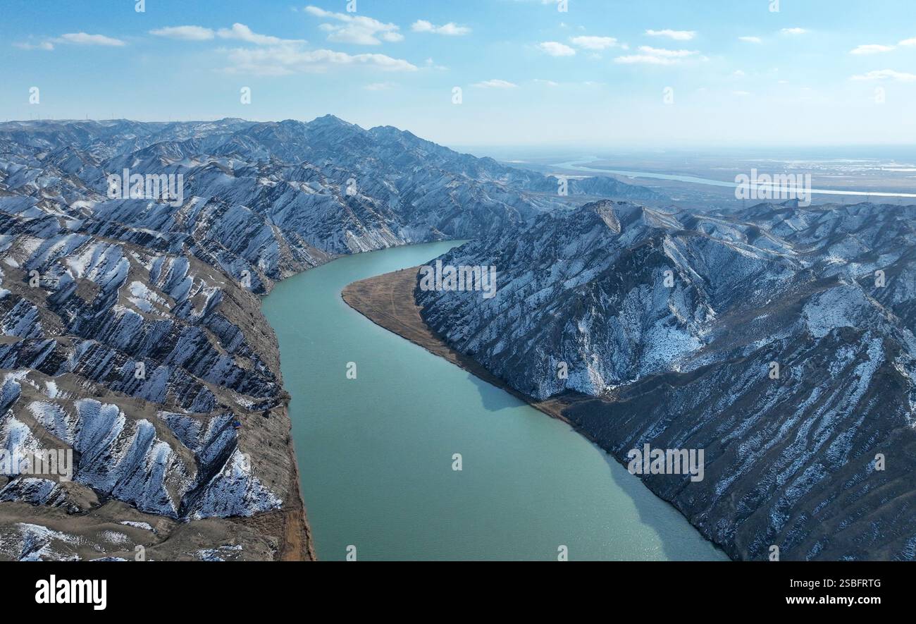 WUZHONG, CHINA - FEBRUARY 3, 2025 - Tourists take boats to visit the ...