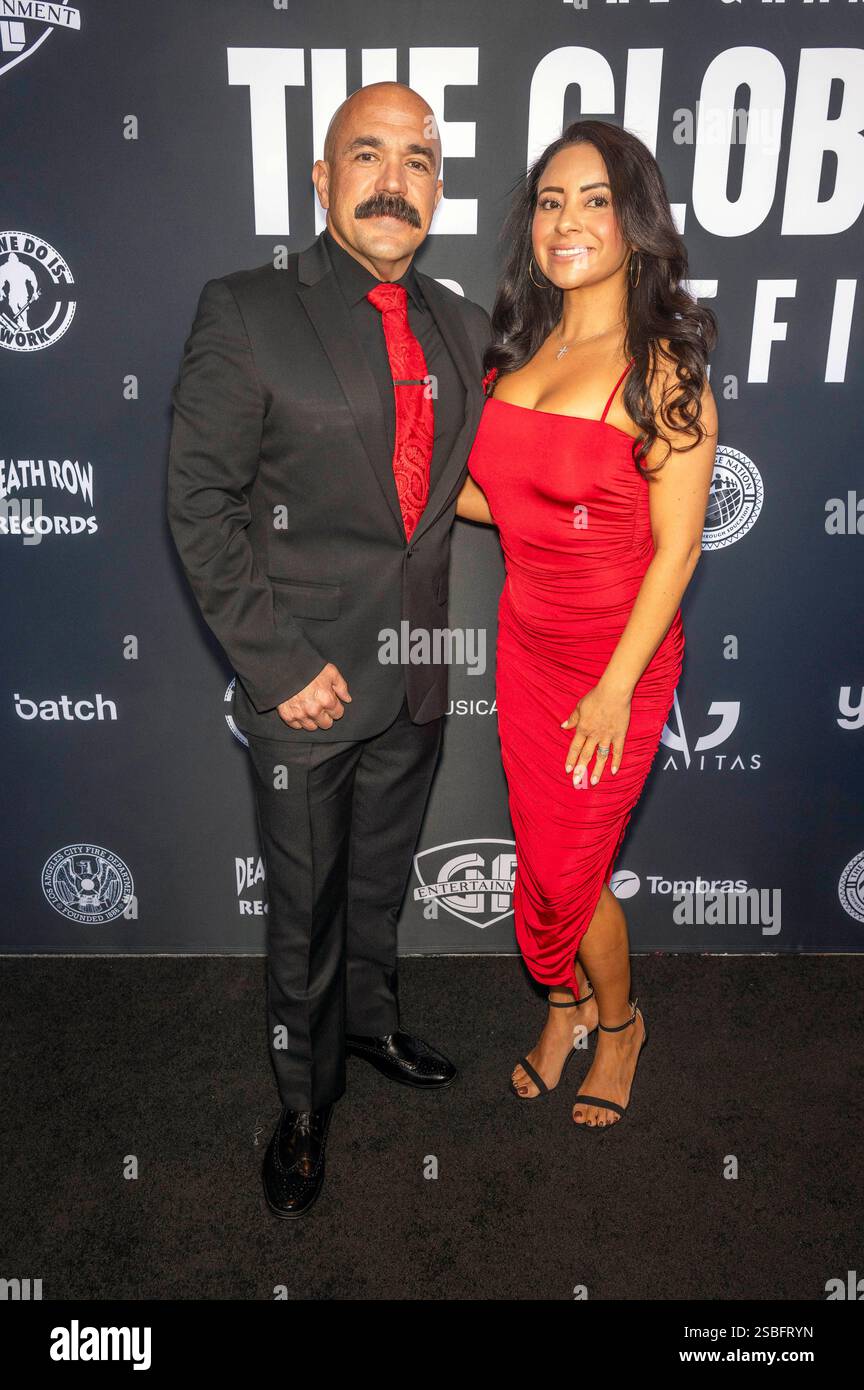 Eric Gonzalez mit Ehefrau Jessica bei der Godfather Entertainment Pre ...