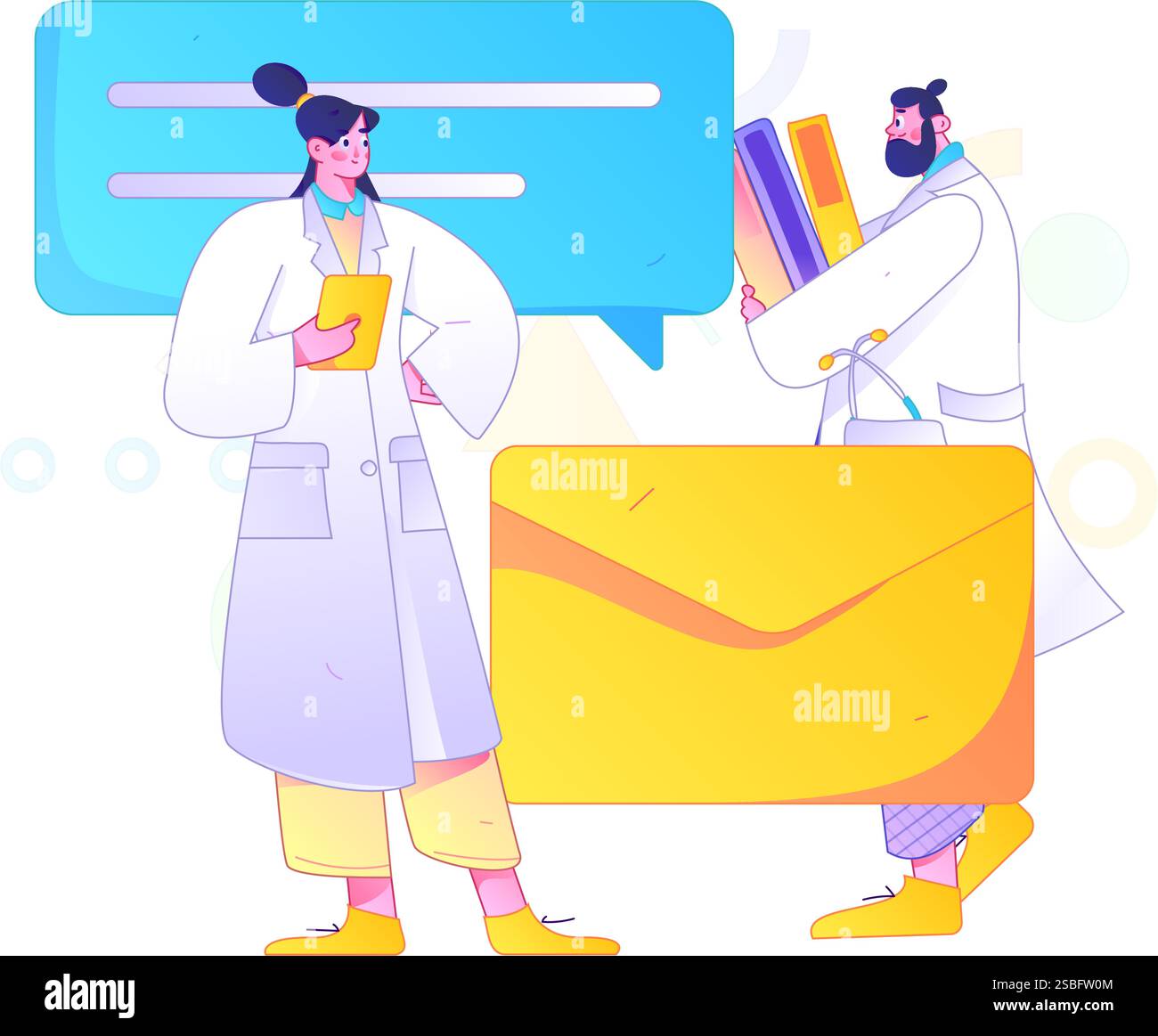 Medical characters fighting the epidemic flat vector concept operation ...