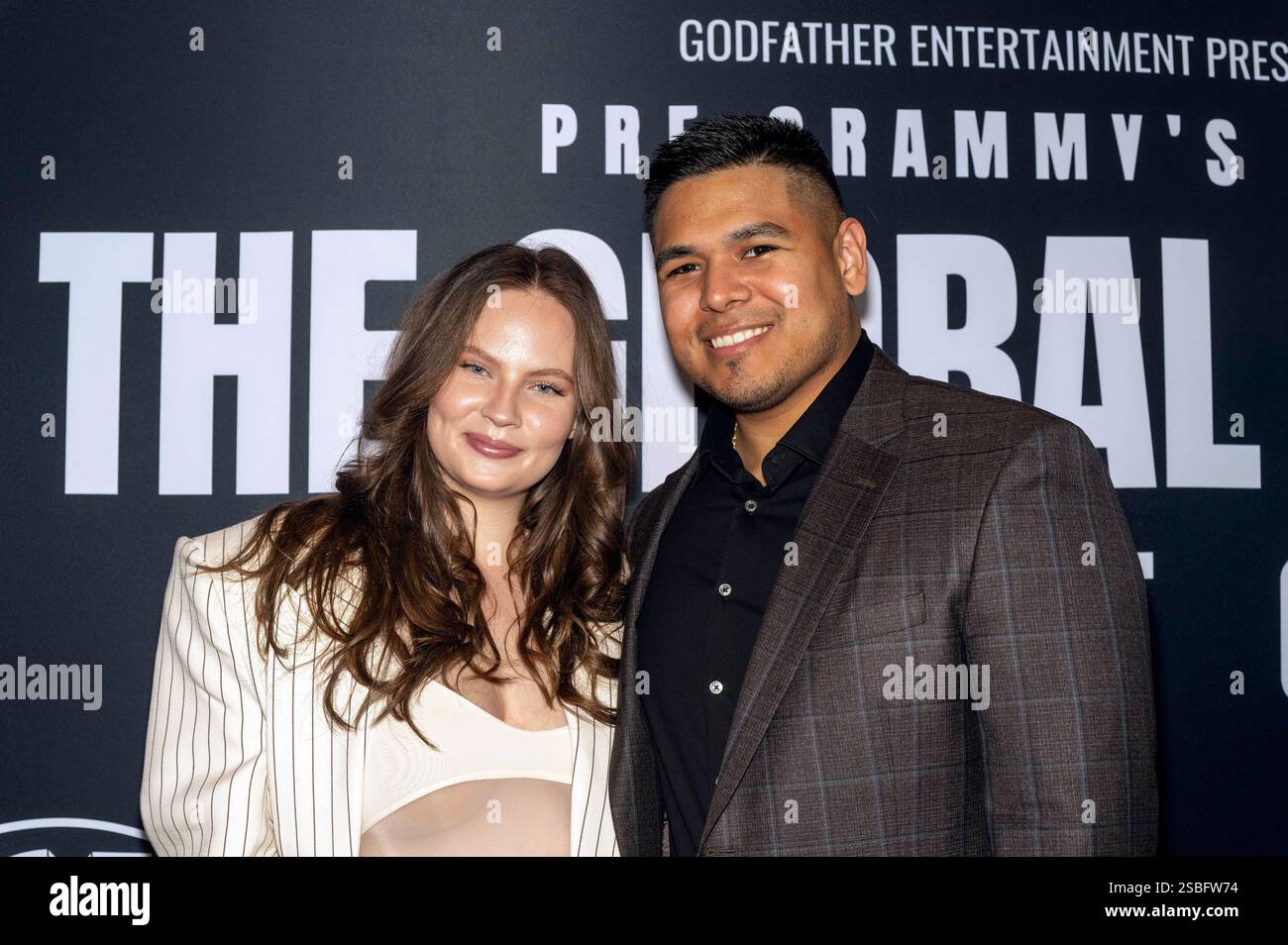 Anton Castaneda mit Ehefrau Rory bei der Godfather Entertainment Pre ...