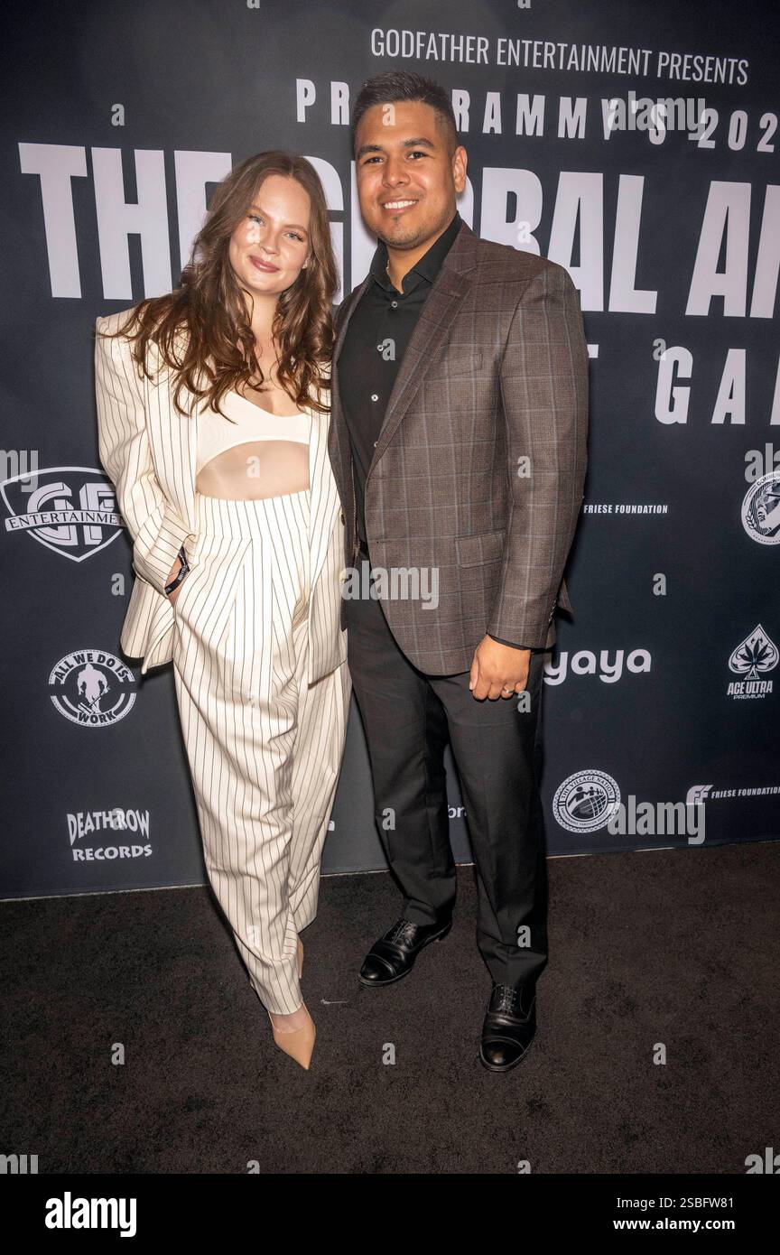Anton Castaneda mit Ehefrau Rory bei der Godfather Entertainment Pre ...