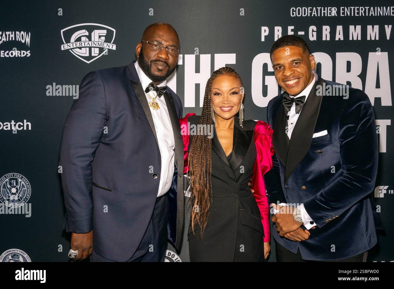 Michael 'Harry O' Harris, Chanté Moore und Ray 'RJ' Lewis bei der ...