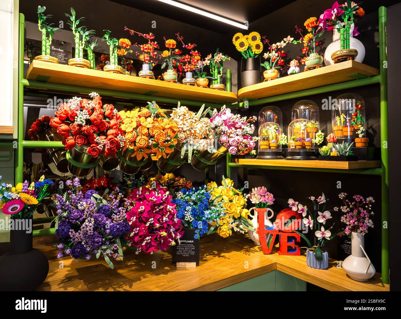 EDITORIAL USE ONLY Details of 'Le Florist Flower Truck', which form ...