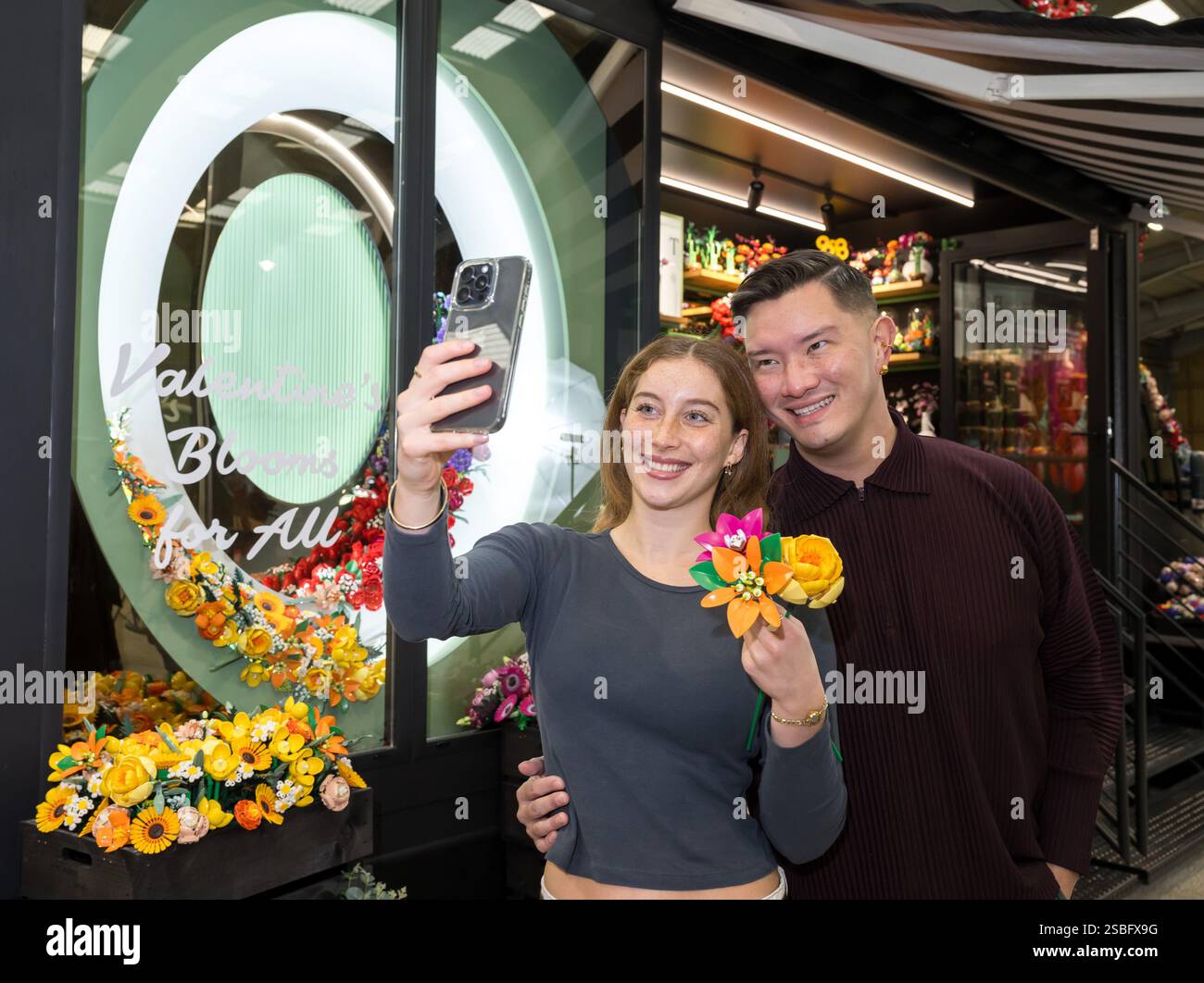 EDITORIAL USE ONLY Jasmine Hallam and Alexander Ko preview 'Le Florist ...