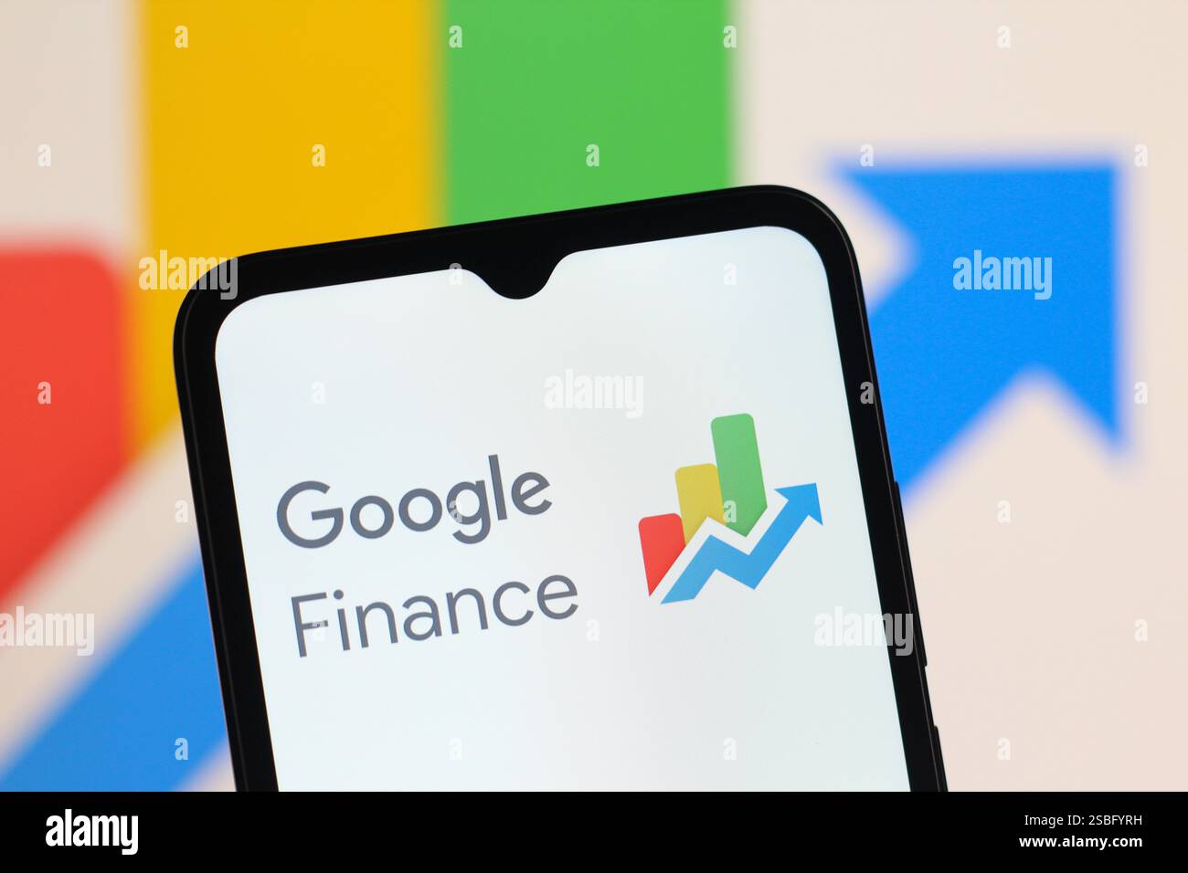 Canada. 02nd Feb, 2025. In this photo illustration, the Google Finance ...