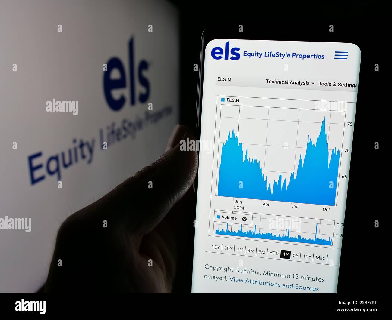 In this photo illustration, a person is holding a smartphone with the ...