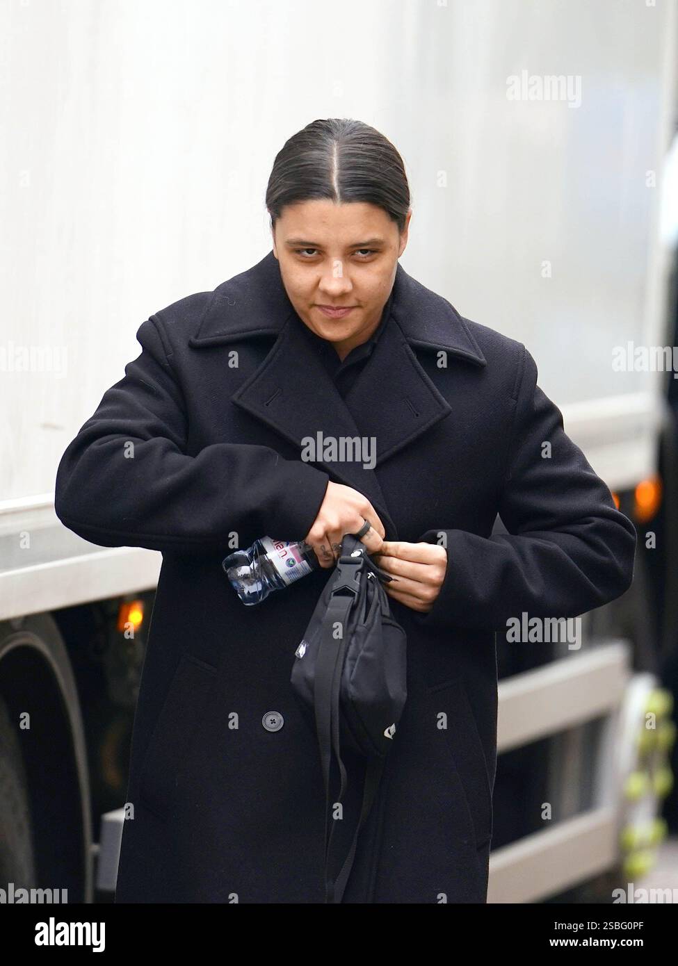 Chelsea and Australia striker Sam Kerr arrives at Kingston Crown Court ...