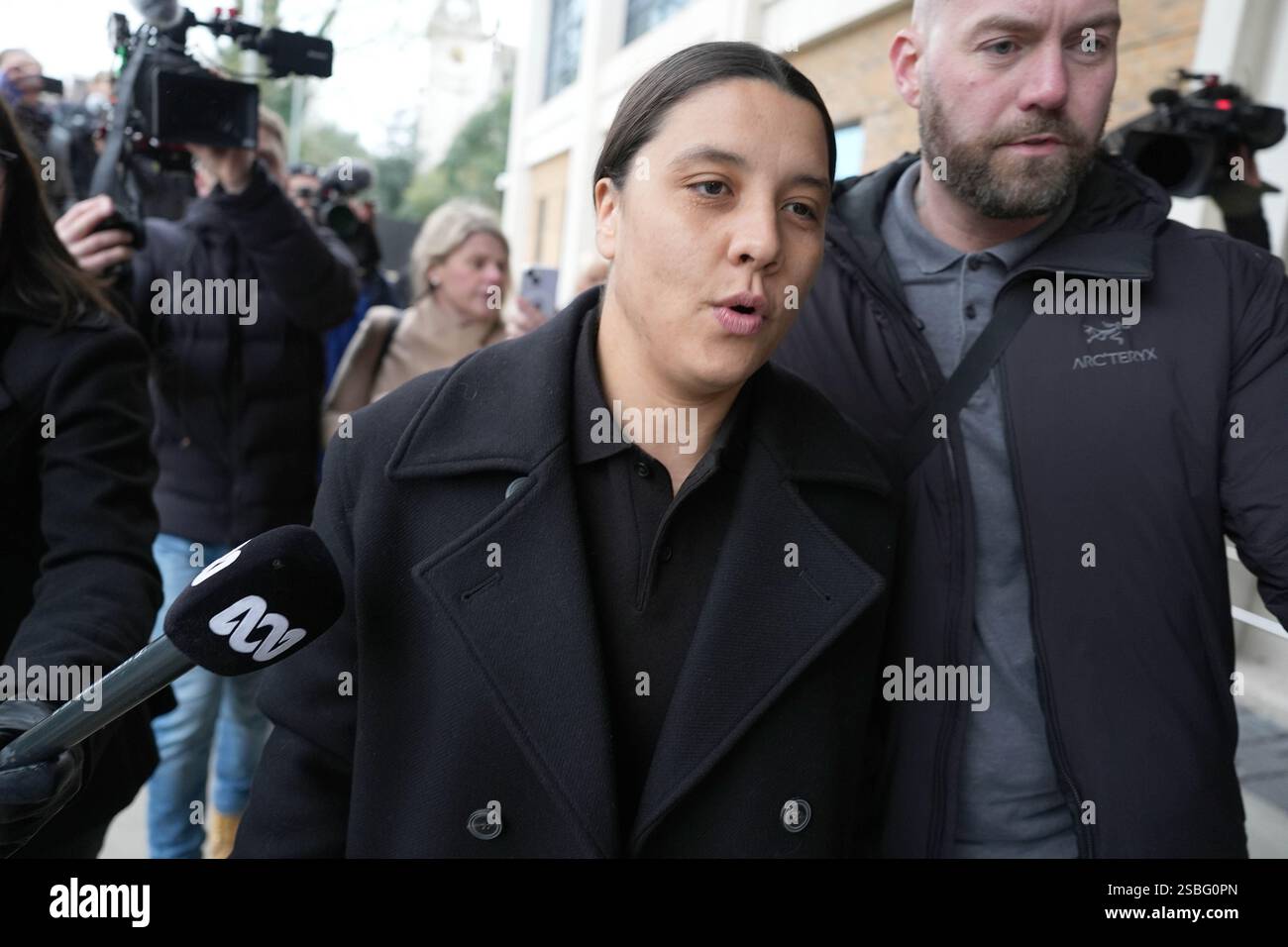 Chelsea and Australia striker Sam Kerr arrives at Kingston Crown Court ...