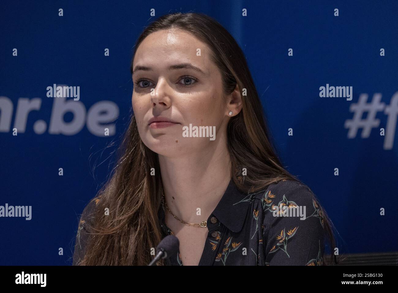 Brussels, Belgium. 03rd Feb, 2025. Minister of Middle Classes Eleonore ...