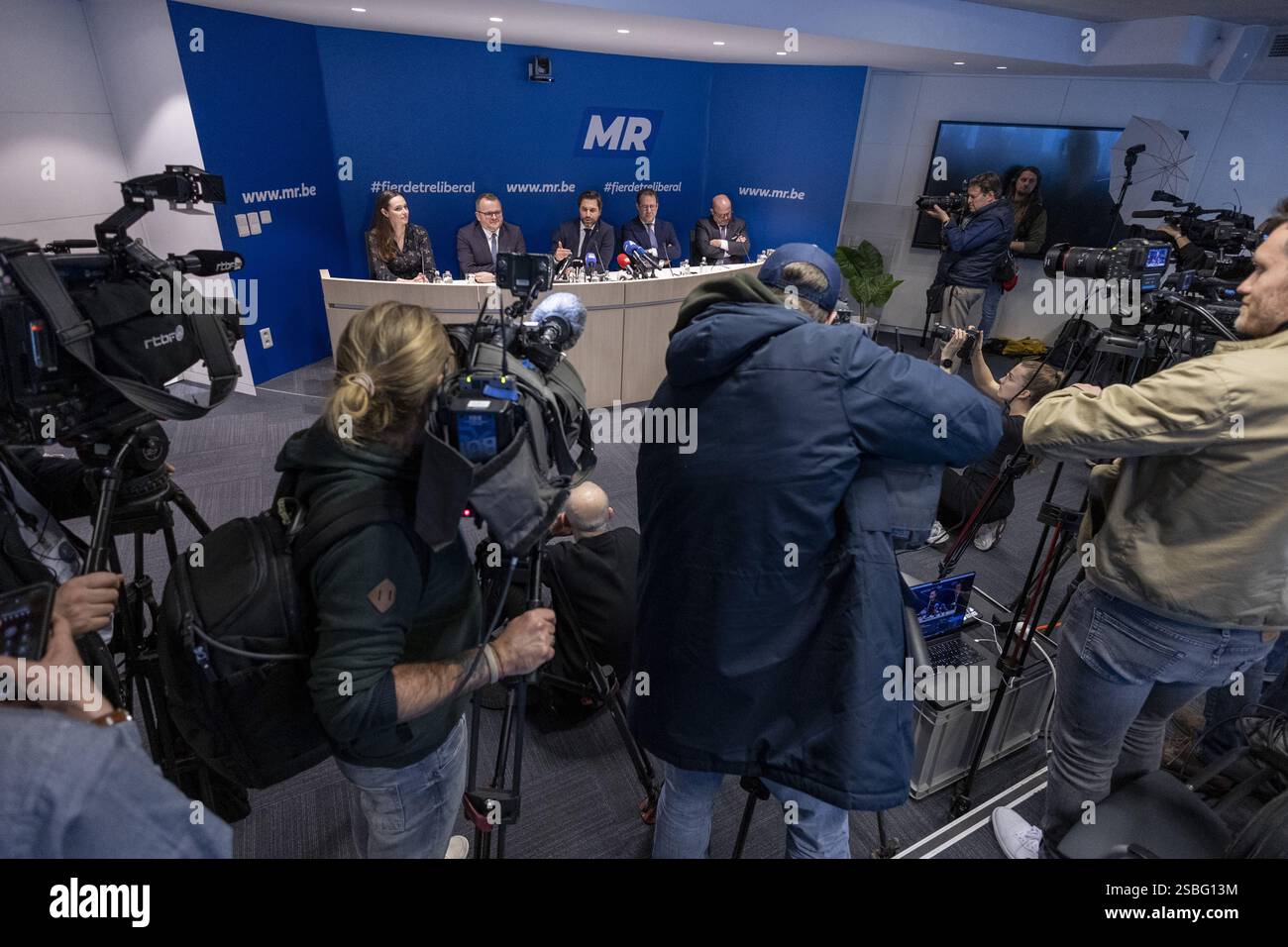 Minister of Middle Classes Eleonore Simonet, Minister of Energy Mathieu ...