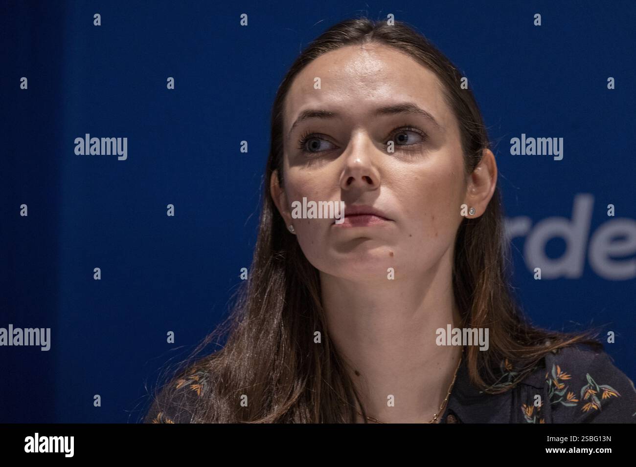 Minister of Middle Classes Eleonore Simonet pictured during a press ...