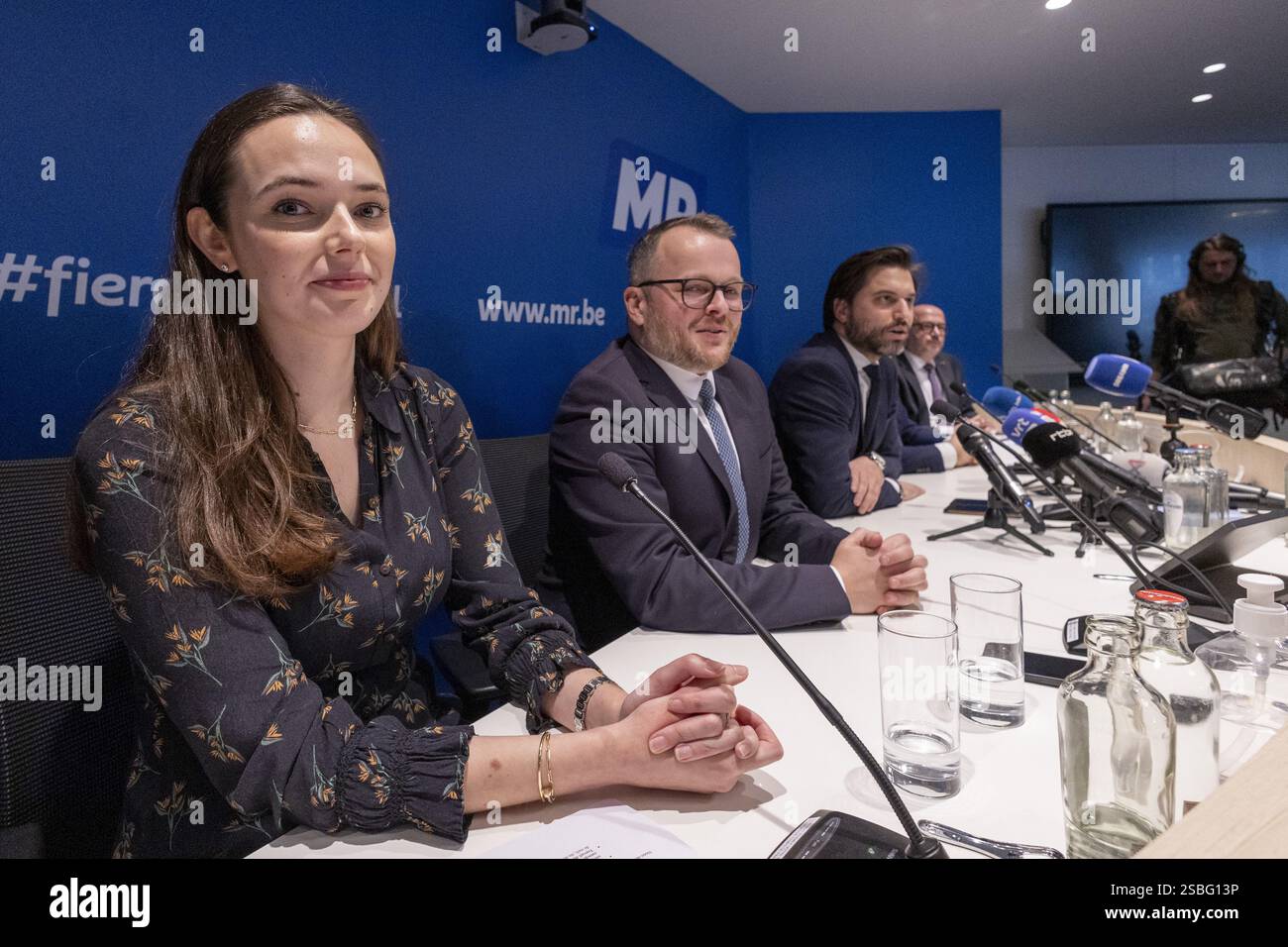 Minister of Middle Classes Eleonore Simonet, Minister of Energy Mathieu ...