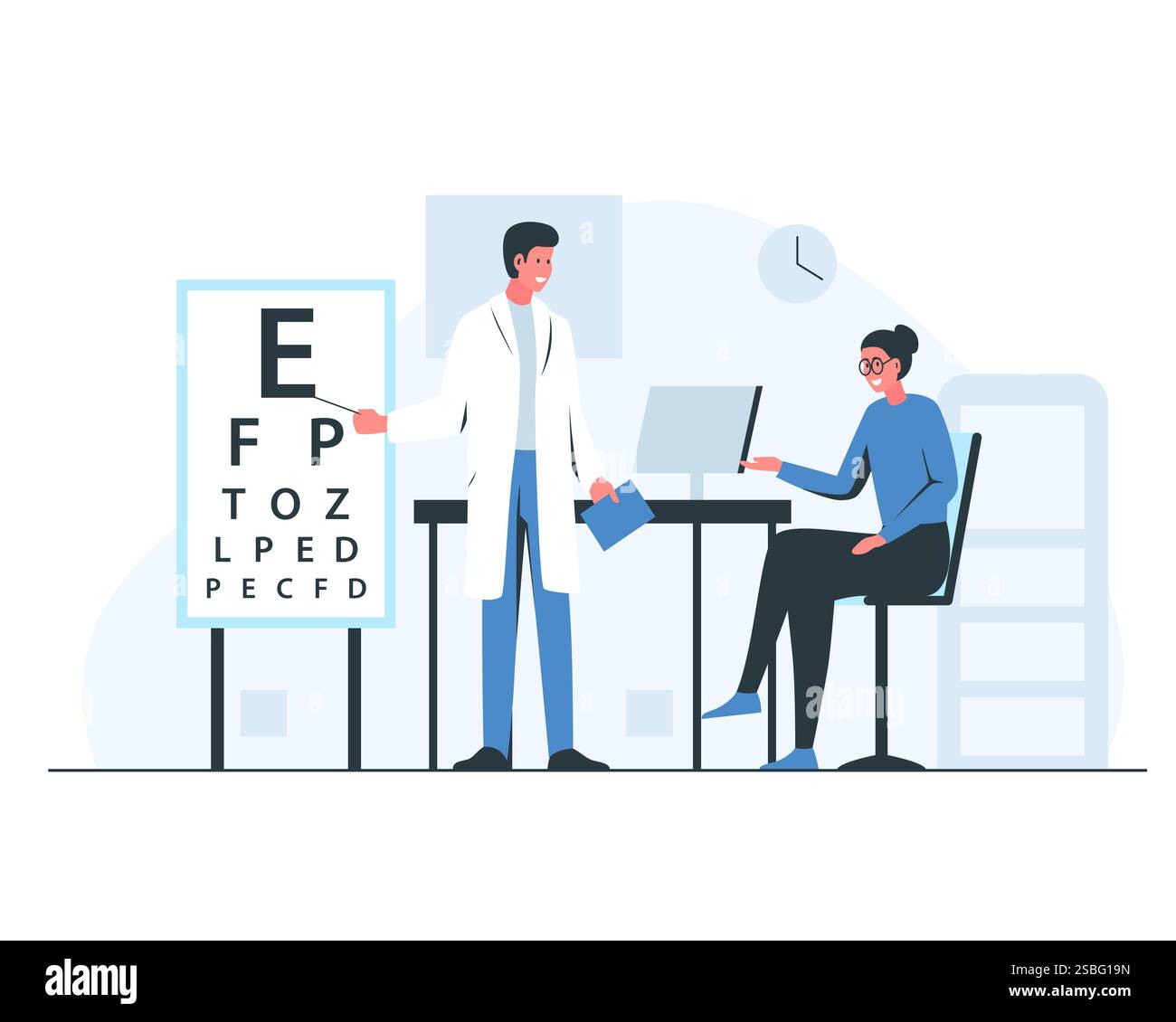 Office patient glasses Cut Out Stock Images & Pictures - Alamy