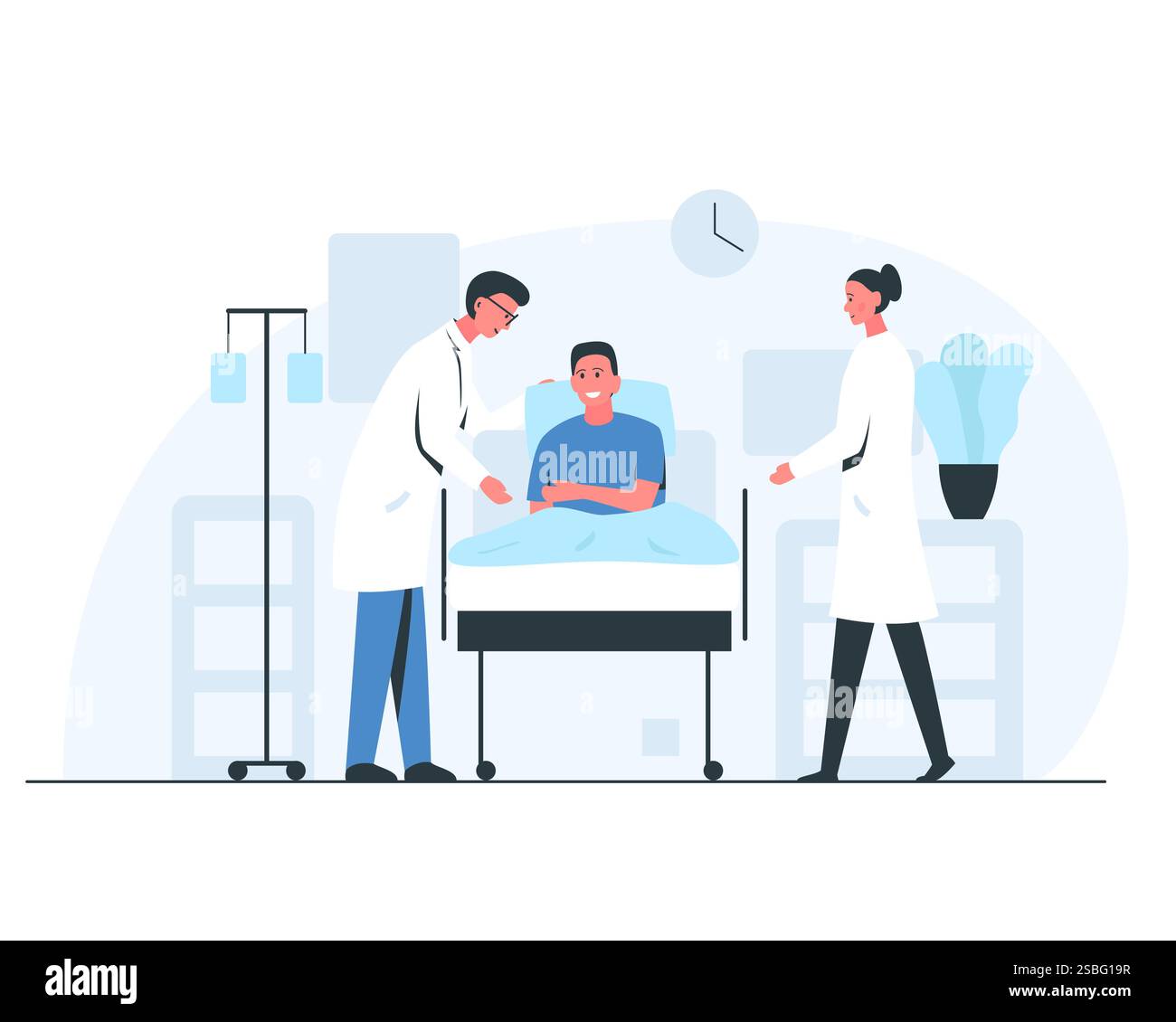 Adult man during medical Cut Out Stock Images & Pictures - Alamy